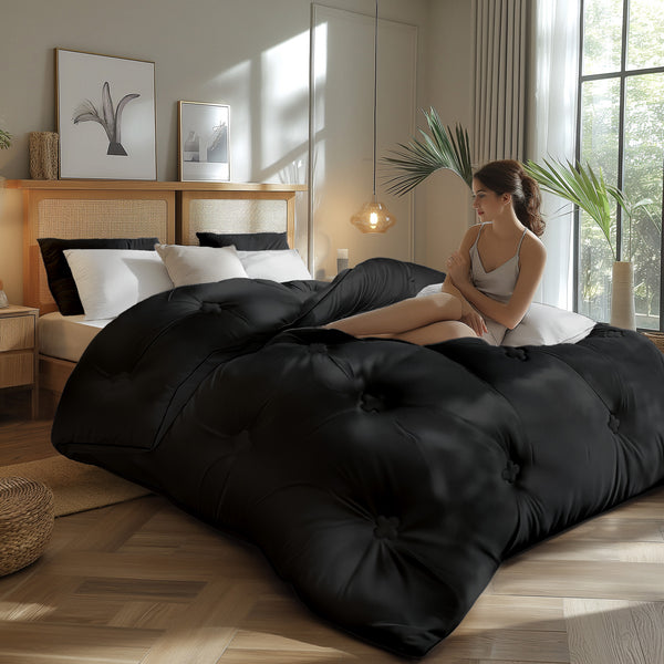 The FLORÉ Over Sized Autumn Eucalyptus Comforter Set – SLEEP, By SĀNTI